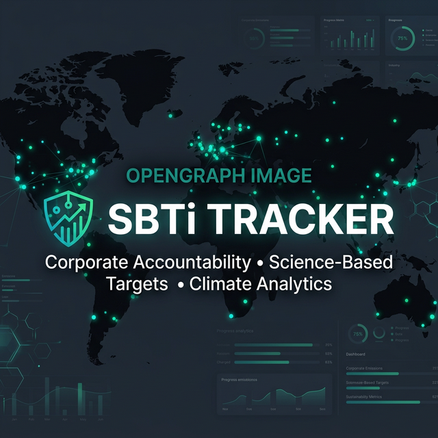 SBTi Tracker | Science Based Targets Intelligence